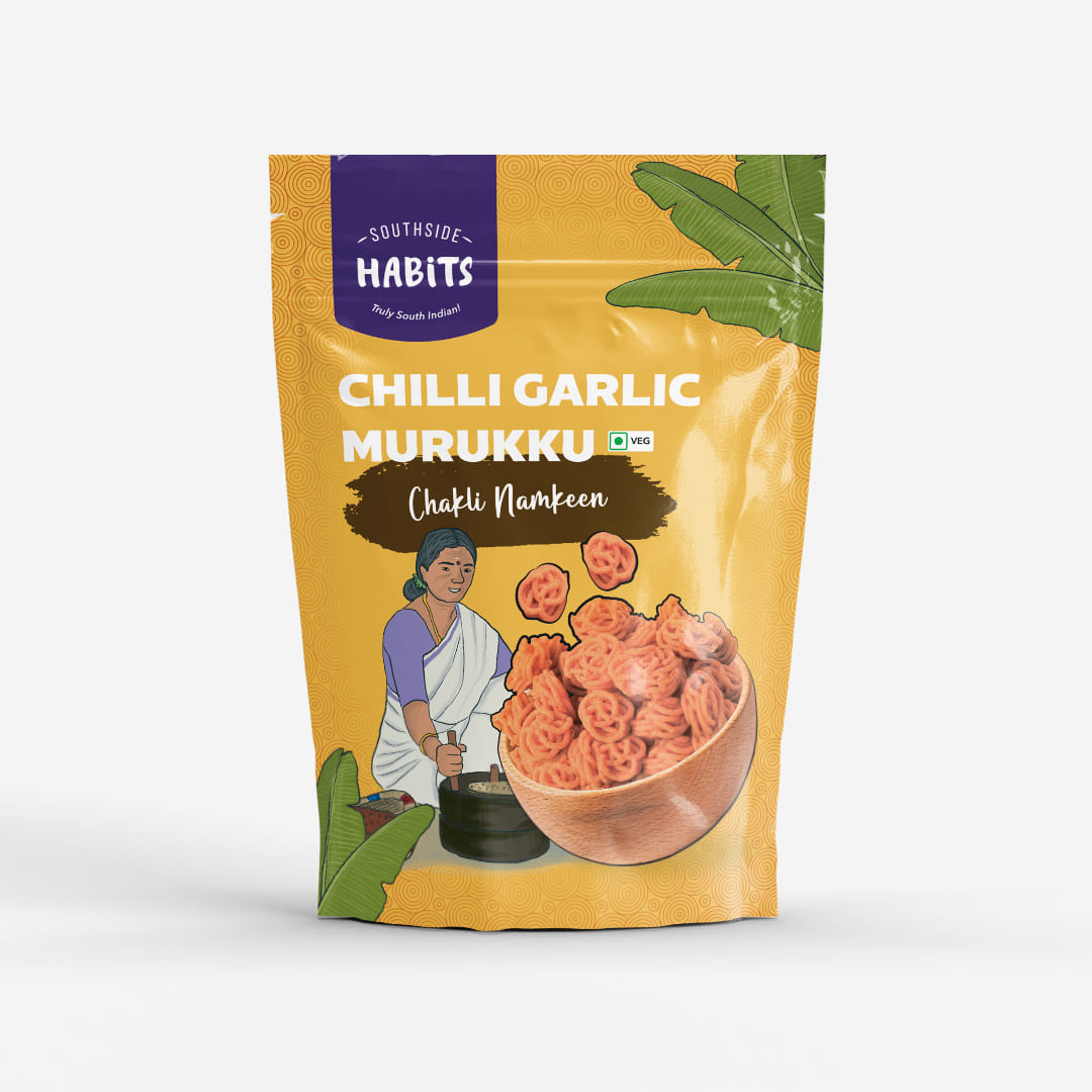 Chilli Garlic Murukku (Chakli Namkeen) – Southside Habits